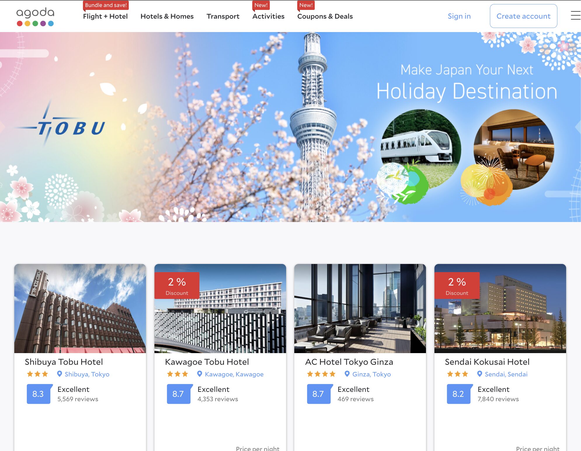 TOBU x Agoda Campaign – ABC HORIZON